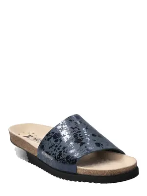 Mephisto Mephisto Hanik Slide Sandal Navy Leather