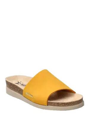 Mephisto Mephisto Hanik Slide Sandal Ochre Sandalbuck Leather