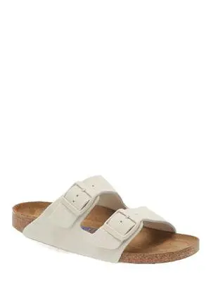 BIRKENSTOCK Arizona Soft Footbed Slide Sandal Antique White
