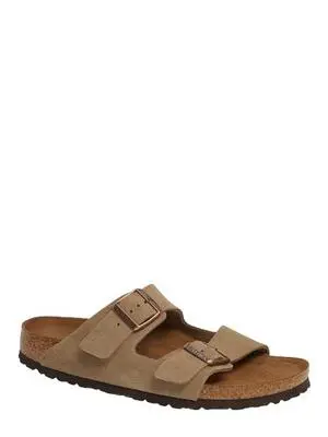 BIRKENSTOCK Arizona Soft Footbed Slide Sandal Beige