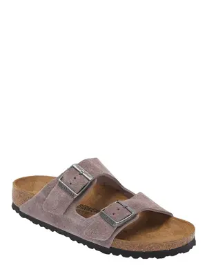 BIRKENSTOCK Arizona Soft Footbed Slide Sandal Faded Purple