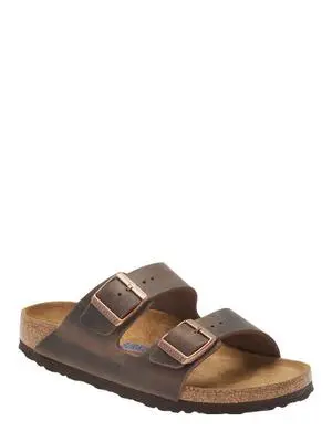 BIRKENSTOCK Arizona Soft Footbed Slide Sandal - Habana Oiled Leather