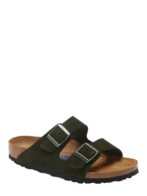 BIRKENSTOCK Arizona Soft Footbed Slide Sandal Mountain View Suede