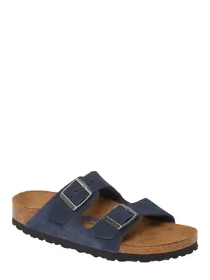 BIRKENSTOCK Arizona Soft Footbed Slide Sandal Night Suede