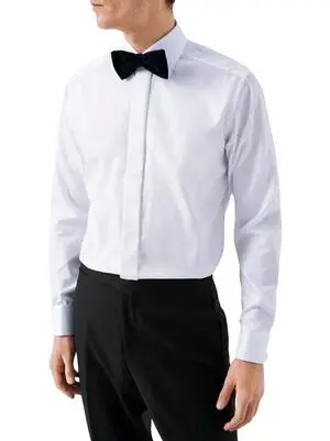 Eton Contemporary Fit Cotton Tuxedo Shirt - White
