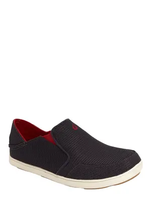 Olukai OluKai Nohea Mesh Slip-On Carbon/ Red