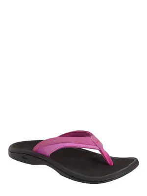 Olukai OluKai Ohana Flip Flop Bougainvillea/black