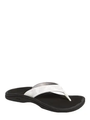Olukai OluKai Ohana Flip Flop Bright White/hua