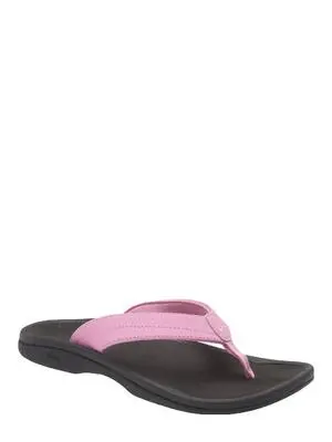 Olukai OluKai Ohana Flip Flop Dragon Fruit/black