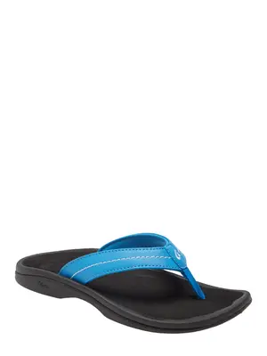 Olukai OluKai Ohana Flip Flop Ocean Blue Fabric