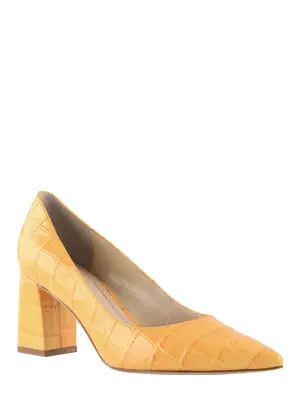 Marc Fisher Marc Fisher LTD Zala Pump Yellow Leather