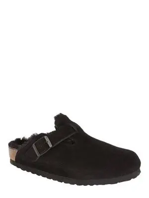BIRKENSTOCK Boston Shearling Clog - Black