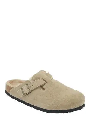 BIRKENSTOCK Boston Shearling Clog - Taupe