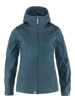 Fjallraven Stina Hooded Water Resistant Jacket - Indigo Blue