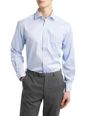 Eton Classic Fit Solid Dress Shirt - Light Pastel Blue