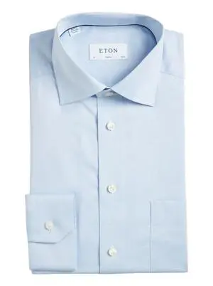 Eton Classic Fit Solid Dress Shirt - Light Pastel Blue