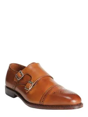 Allen Edmonds St. Johns Double Monk Strap Shoes - Walnut
