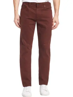 Ag AG Graduate Sud Straight Leg Pants Dark Plum