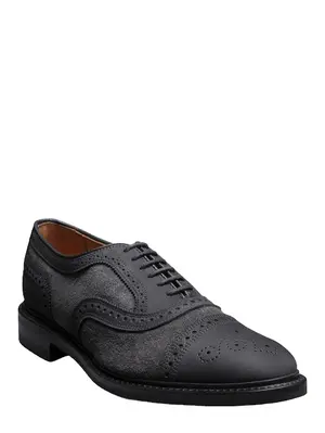 Allen Edmonds Allen Edmonds Strandmok Cap-Toe Oxford Black Suede