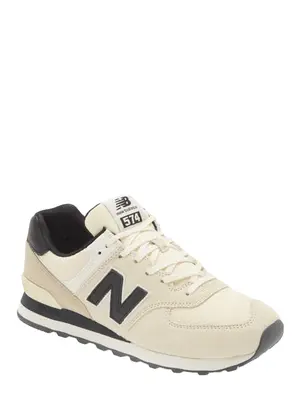 NEW BALANCE 574 Classic Sneaker Macadamia Nut/black