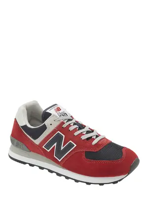 NEW BALANCE 574 Classic Sneaker Red/ Navy
