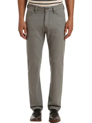 34 Heritage Courage Straight-Leg Pants Grey Fancy