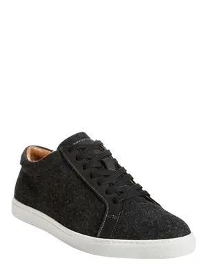 Allen Edmonds Allen Edmonds Courtside Leather Sneaker Grey/ Black