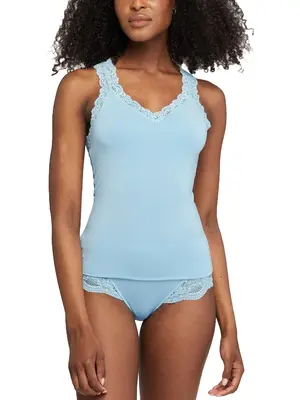 Fleur't Fleur'T Iconic Lace Trim Camisole Skylight