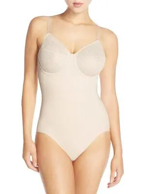Wacoal Visual Effects Underwire Shaping Bodysuit - Sand