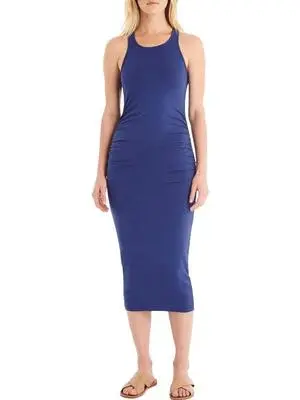 Michael Stars Racerback Midi Tank Dress - Bayside