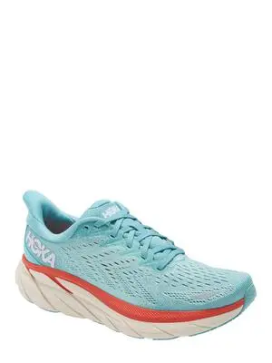 HOKA HOKA Clifton 8 Running Shoe Aquarelle/ Eggshell Blue