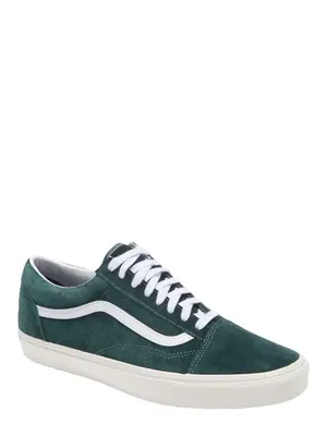 VANS Vans Old Skool Sneaker Pig Suede Jungle Green/ Snow