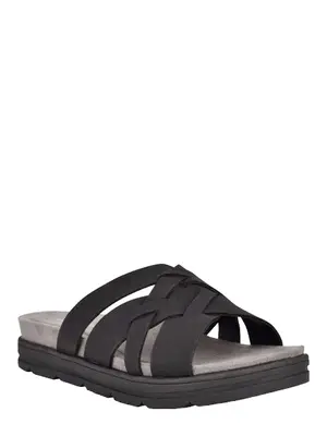 Easy Spirit Easy Spirit Star Slide Sandal Black Synthetic
