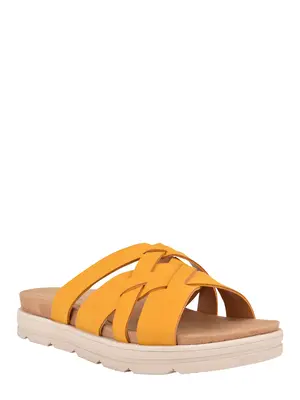 Easy Spirit Easy Spirit Star Slide Sandal Sunflower Synthetic