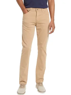Ag Slim Straight Stretch Sateen Pants Cedar Key