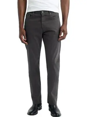 Ag Everett Stretch Sateen Slim Straight Pants - Dark Rock