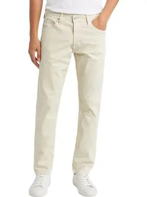 Ag Slim Straight Stretch Sateen Pants Dried Spring