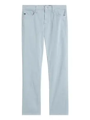 Ag Slim Straight Stretch Sateen Pants Soft Sky