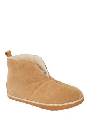 Minnetonka Tucson Faux-fur Lined Bootie - Cinnamon Suede