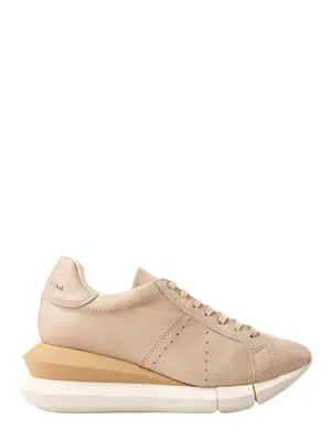PALOMA BARCELO Paloma Barcelo Alenzon Wedge Sneakers Beige