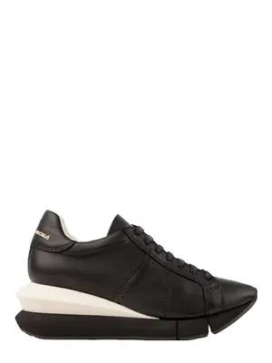 PALOMA BARCELO Paloma Barcelo Alenzon Wedge Sneakers Latte/black
