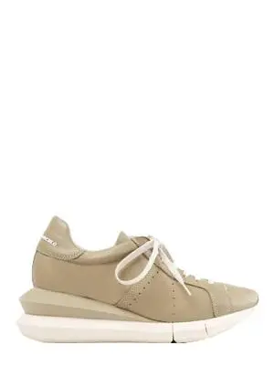 PALOMA BARCELO Paloma Barcelo Alenzon Wedge Sneakers Med. Green/salvia