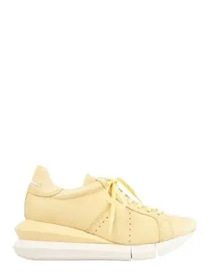 PALOMA BARCELO Paloma Barcelo Alenzon Wedge Sneakers Pastel Yellow
