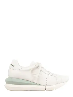 PALOMA BARCELO Paloma Barcelo Alenzon Wedge Sneakers White/ Gesso-jadite