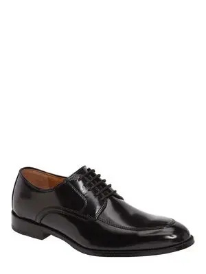 Johnston & Murphy Bradford Apron-toe Oxford - Black Leather