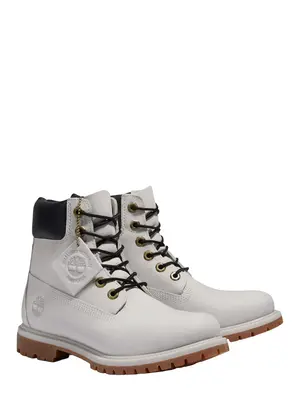Timberland Timberland Premium Waterproof Lug Sole Boots Light Grey
