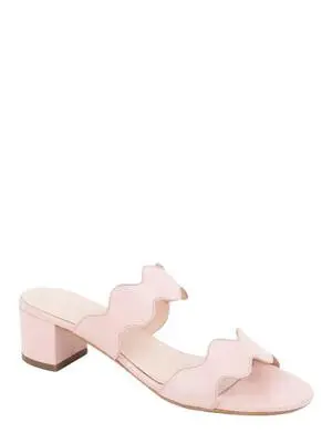 PATRICIA GREEN Patricia Green Palm Beach Scalloped Slide Sandals Soft Pink