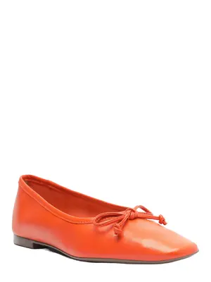 Schutz Schutz Arissa Square Toe Ballet Flat Flame Orange