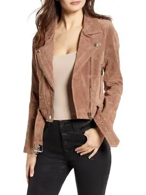 Blanknyc Suede Moto Jacket - Coffee Bean