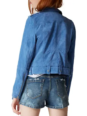Blanknyc BLANKNYC Suede Moto Jacket Hydrangea